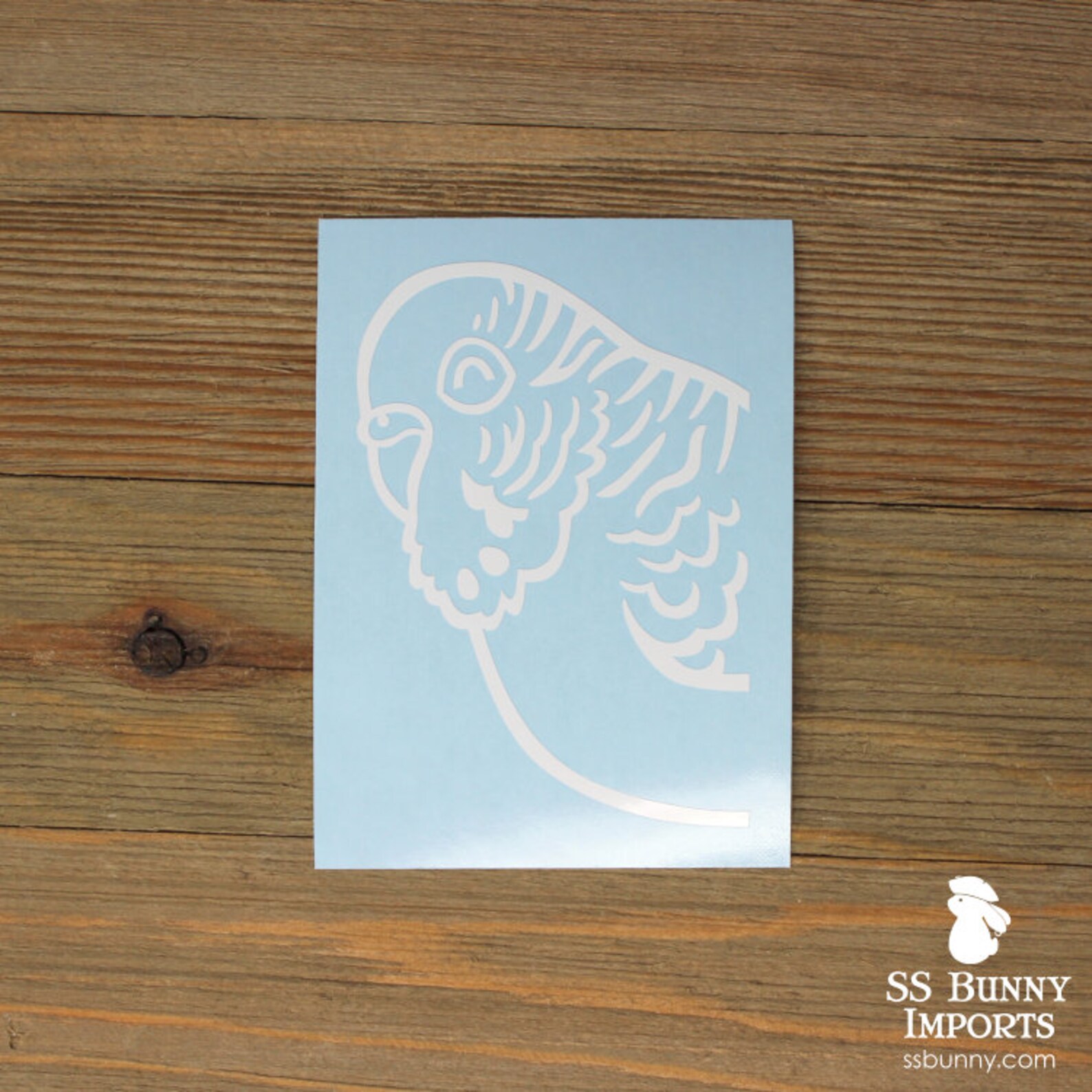 Happy Budgie Sticker; Budgerigar Bird Car Decal, Parakeet Laptop Decal ...