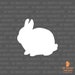 Half Lop Bunny Sticker, Vinyl Rabbit Silhouette Decal, Glossy White - Etsy