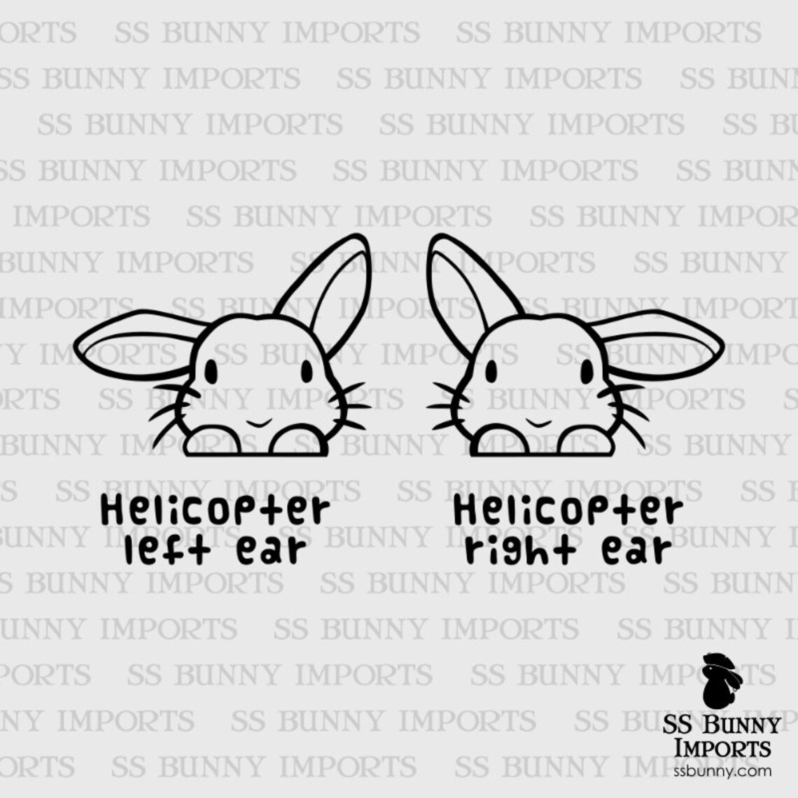 Peeking Cute Half Helicopter Lop Rabbit Sticker Bunny Laptop - Etsy