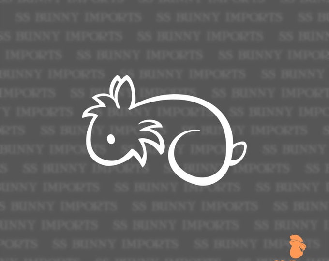 Lionhead Rabbit Head Heart Beat ECG EKG Sticker Bunny Car - Etsy