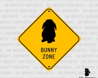 Dwarf Bunny Zone Pet Rabbit Novelty Sign Aluminum 6 - Etsy