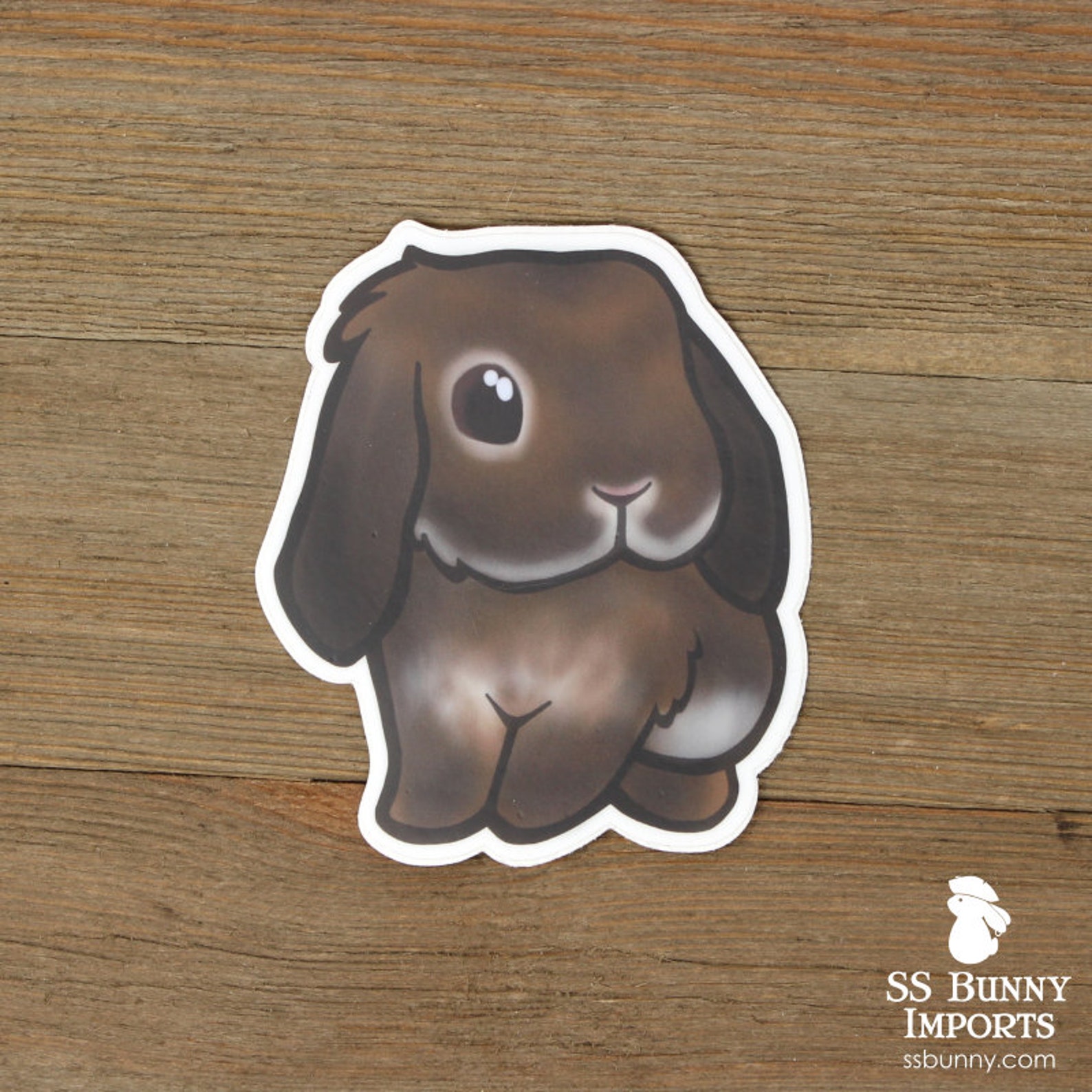 Agouti Lop Rabbit Sticker Printed Chibi Bunny Vinyl Tablet - Etsy