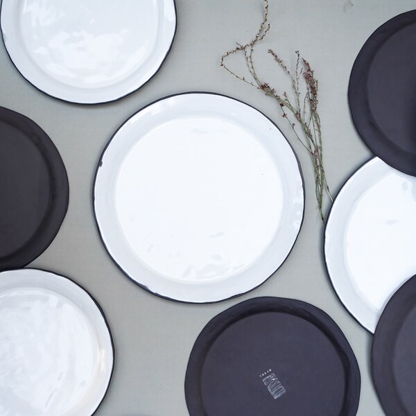 Ceramic Plate Set - Etsy