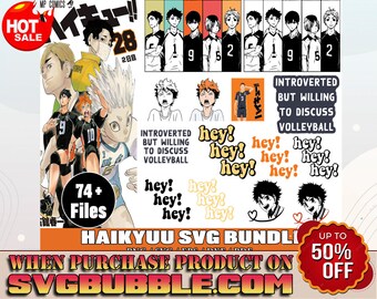 Anime Bundle SVG | Haikyuu | Japanese SVG | Anime Silhouette SVG ...