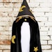 Magician Costume for Kids: Magician Cape With Stars, Magician Hat and ...