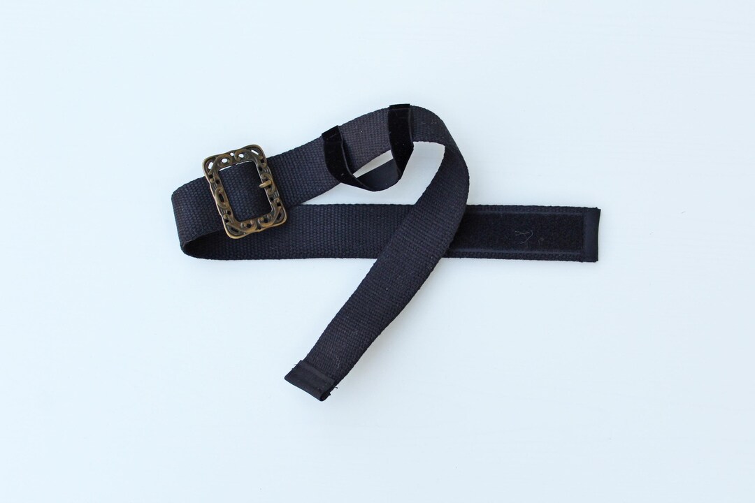 Children's Rope Belt With Velcro Closure, Brass Buckle and Toy Sword ...