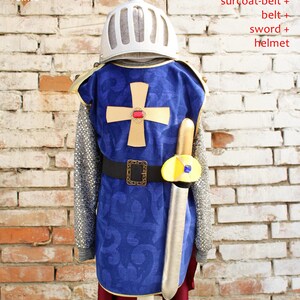 Knight Outfit for Kids: Knight Chainmail, Surcoat and Cape All in One ...