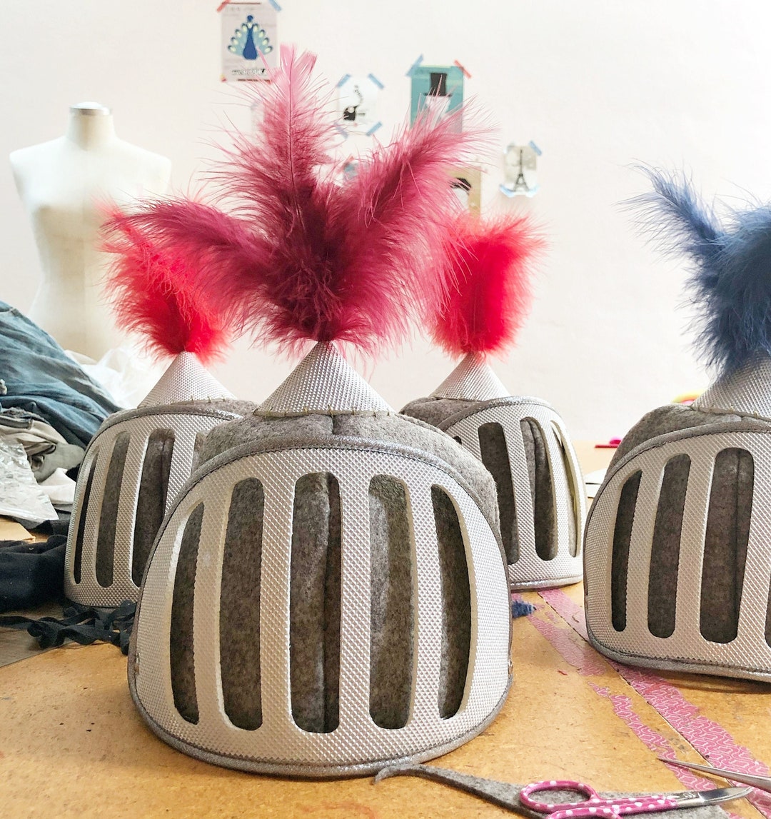Kids Knight Helmets, Knight Felt Helmet With Feathers and Mobile Mask ...