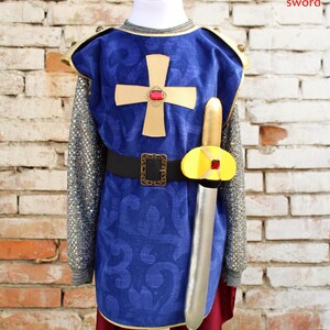 Knight Outfit for Kids: Knight Chainmail, Surcoat and Cape All in One ...