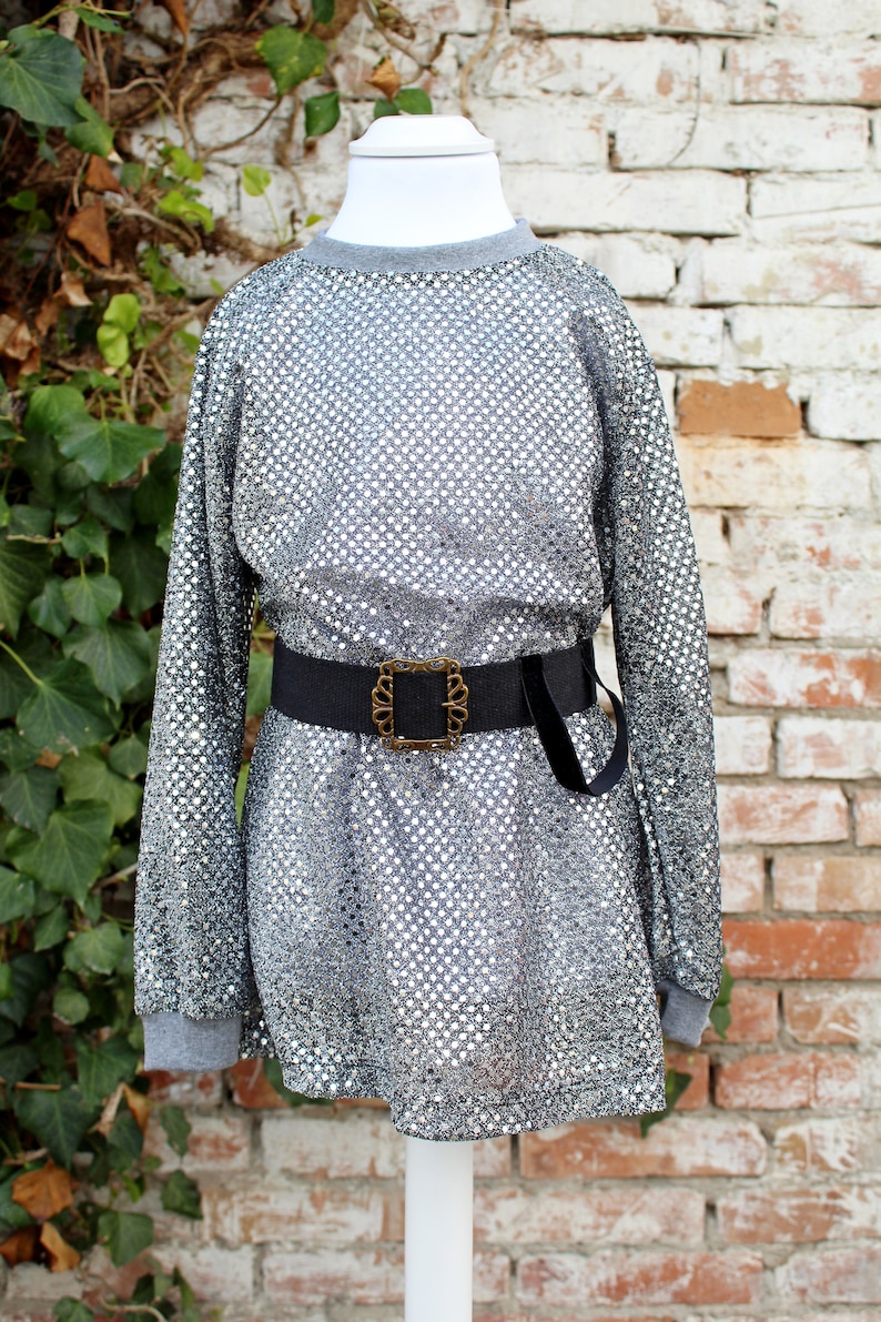 Child Knight Costume Kid Chainmail With Cape Helmet or - Etsy