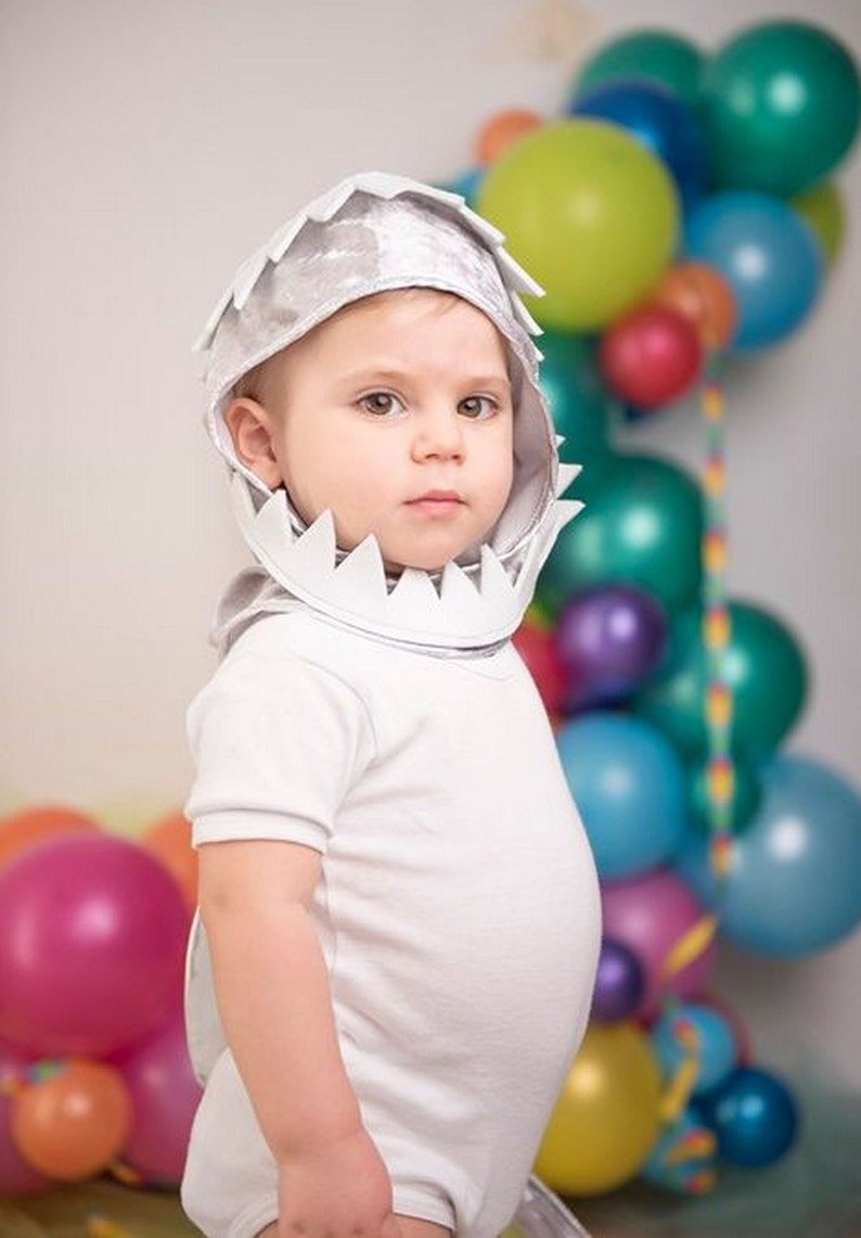 Shark costume for kids shark hat shark hood dress up hats | Etsy