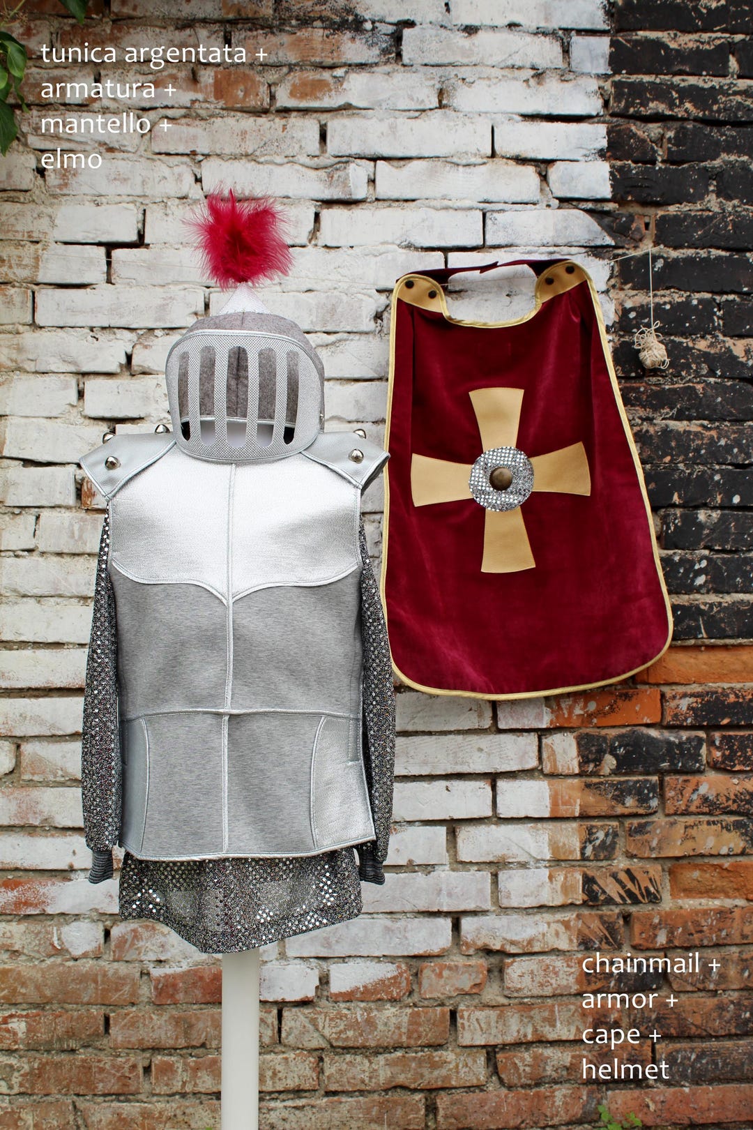 Kids Knight Costume, Complete Outfit With Knight Armor, Knight ...