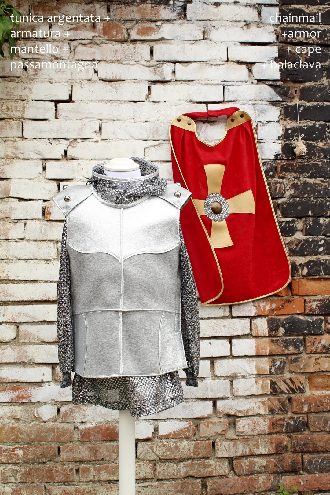 Kids Knight Costume, Complete Outfit With Knight Armor, Knight ...