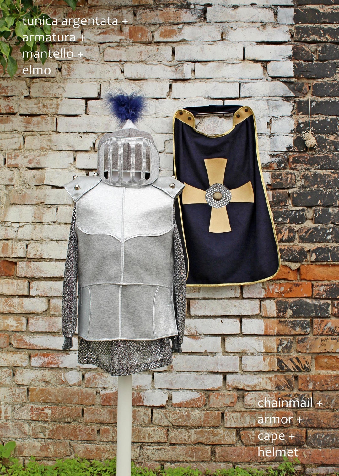 Kids Knight Costume, Complete Outfit With Knight Armor, Knight ...