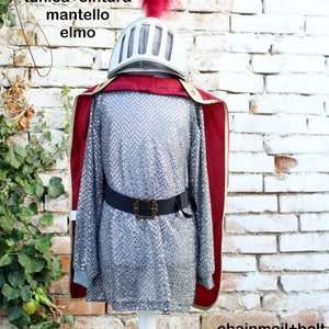 Kids Knight Costume, Kids Chainmail With Cape, Helmet or Balaclava ...