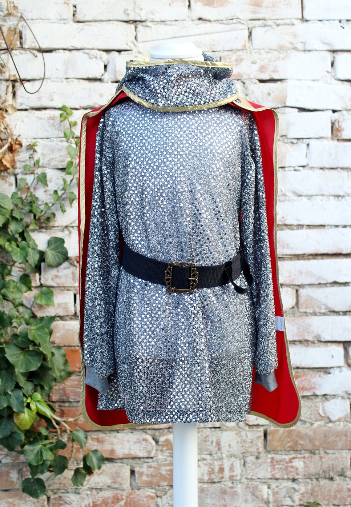 Child Knight Costume Kid Chainmail With Cape Helmet or - Etsy