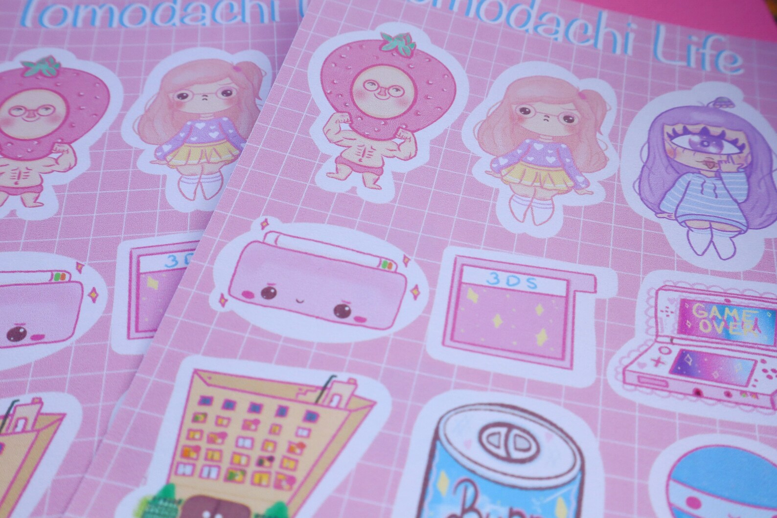 Kawaii Chibi Tomodachi Life Handmade Stickers - Etsy