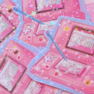 Nintendo DS Holographic Sticker | Cute Bujo Journal Sticker - Etsy