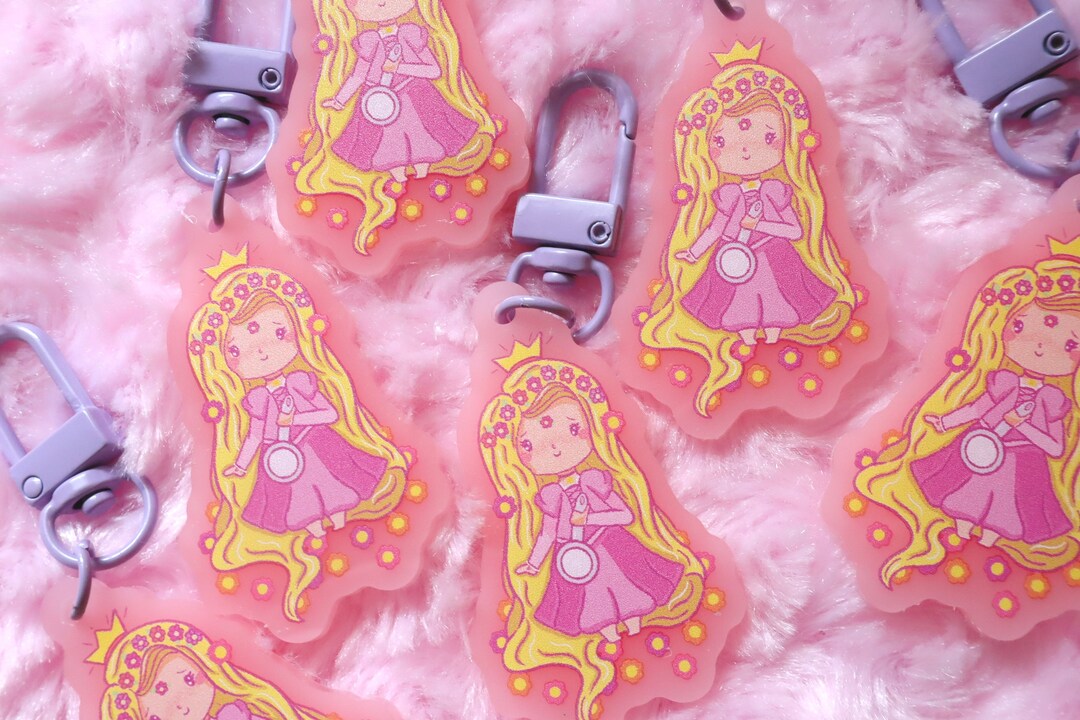 Kawaii Rapunzel Acrylic Keychain - Etsy