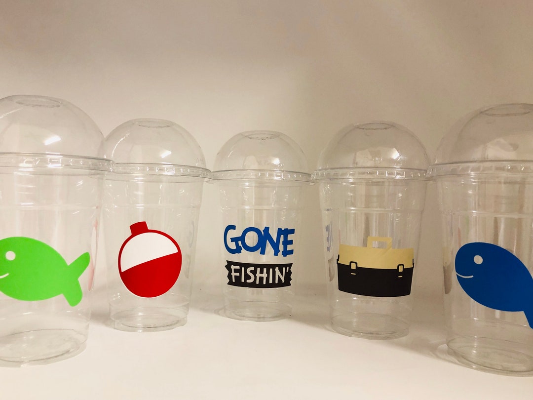 Fishing Party Cups, Fishing Birthday Party Cups, Fishing Baby Shower ...