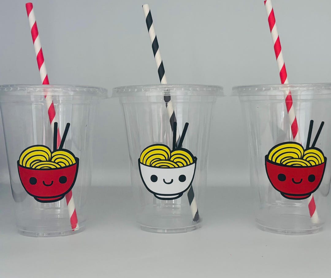 Ramen Party Cups, Ramen Birthday Party Cups, Ramen Night, Ramen Party ...