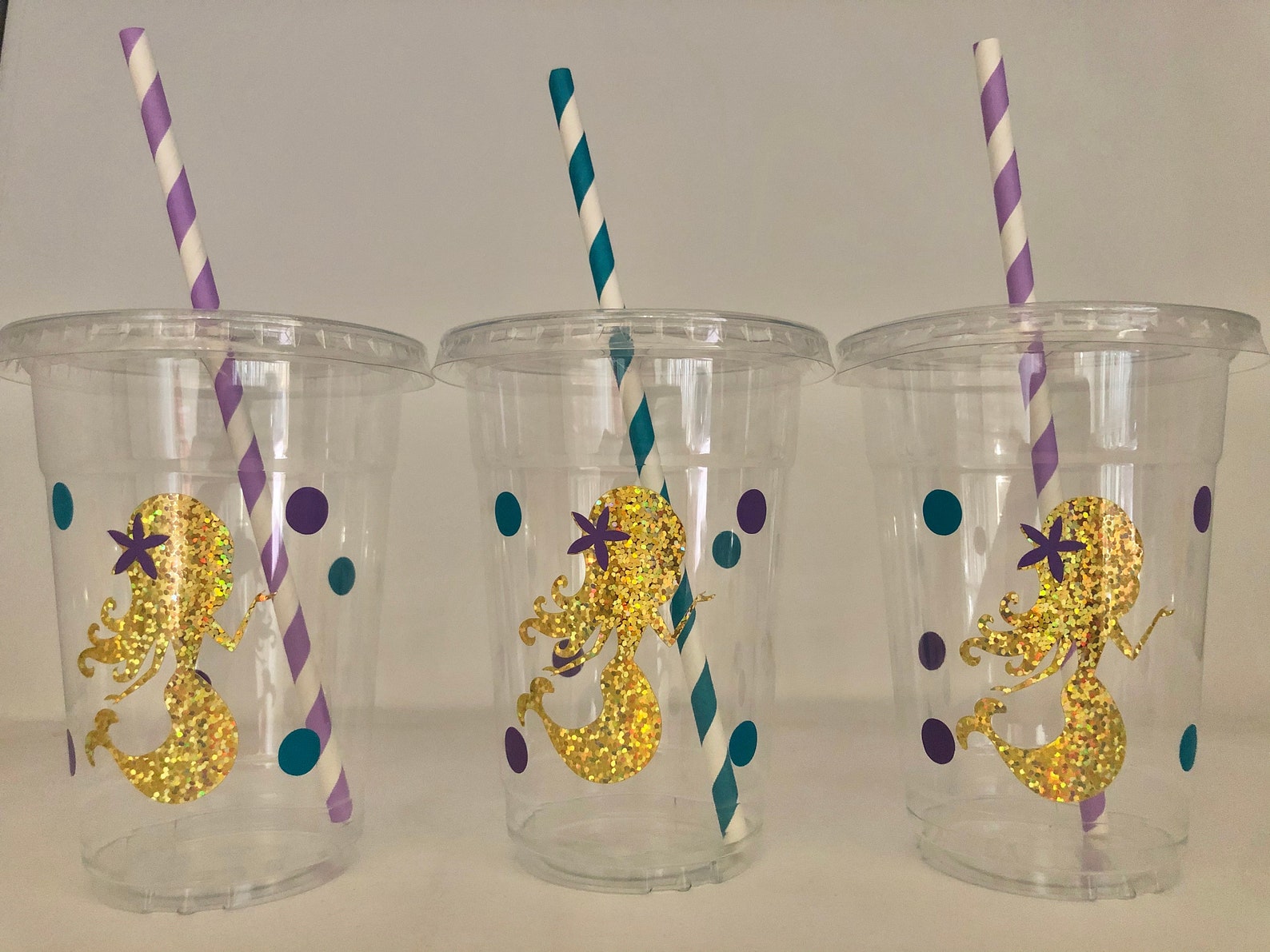 Mermaid Party Cups Mermaid Birthday Party Cups Mermaid Baby - Etsy