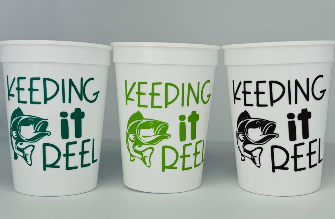 Fishing Party Cups, Fishing Birthday Party Cups, Outdoor Party, Camping ...