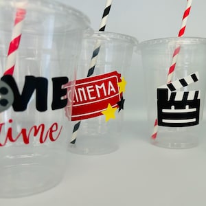 Popcorn Party Cups, Movie Party Cups, Popcorn Birthday Party Cups ...