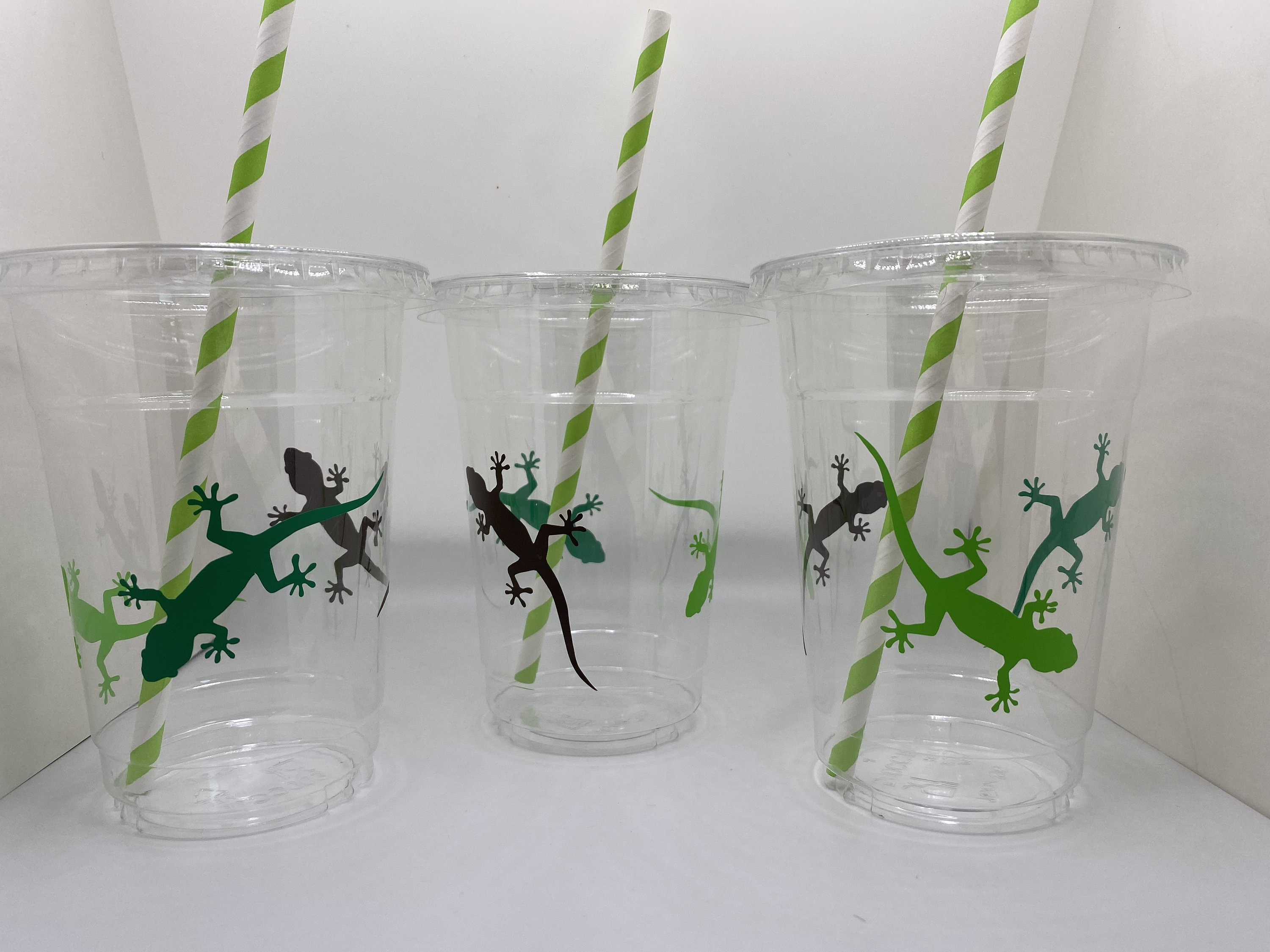 Lizard Party Cups Reptile Birthday Party Cups Snack Party - Etsy