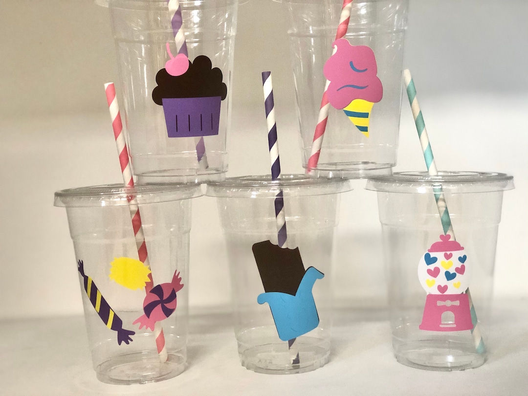 Candy Party Cups, Candy Birthday Party Cups, Sweet Treat Party Cups ...
