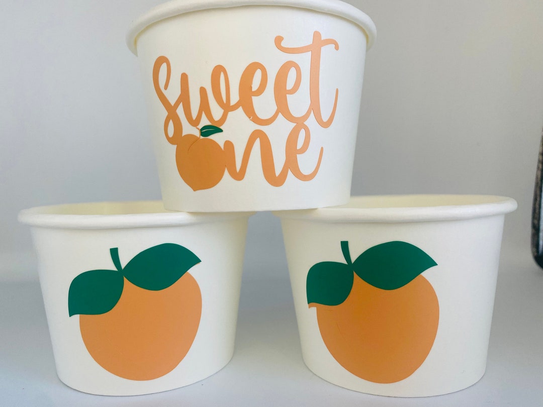 Peach Party Snack Cups, Peach Party Supplies, Sweet as a Peach Party ...