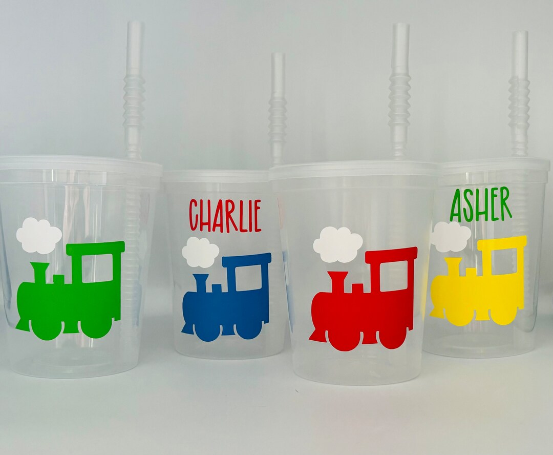 Train Party Cups, Choo Choo Train Party Cups, Train Party Favors, Train ...
