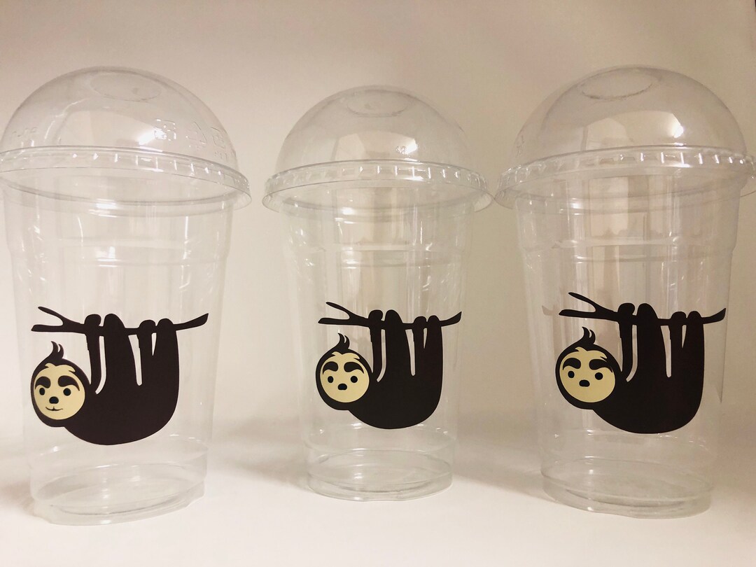 Sloth Party Cups, Sloth Birthday Party Cups, Sloth Baby Shower, Sloth ...