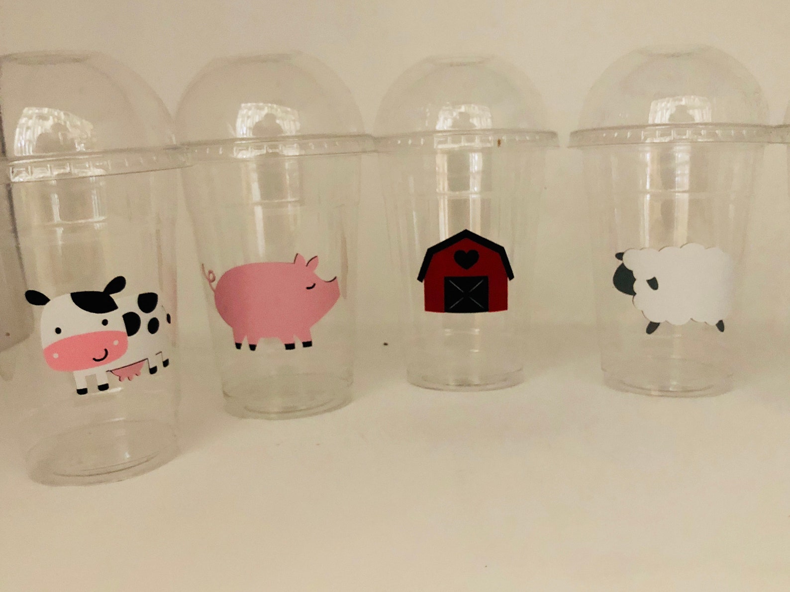Farm Party Cups Farm Birthday Party Farm Baby Shower Farm - Etsy