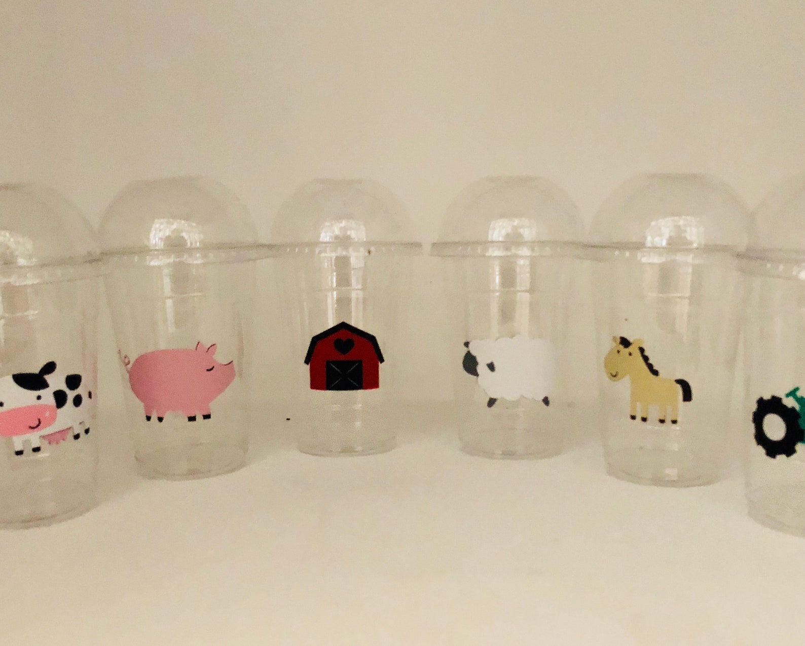 Farm Party Cups Farm Birthday Party Farm Baby Shower Farm | Etsy