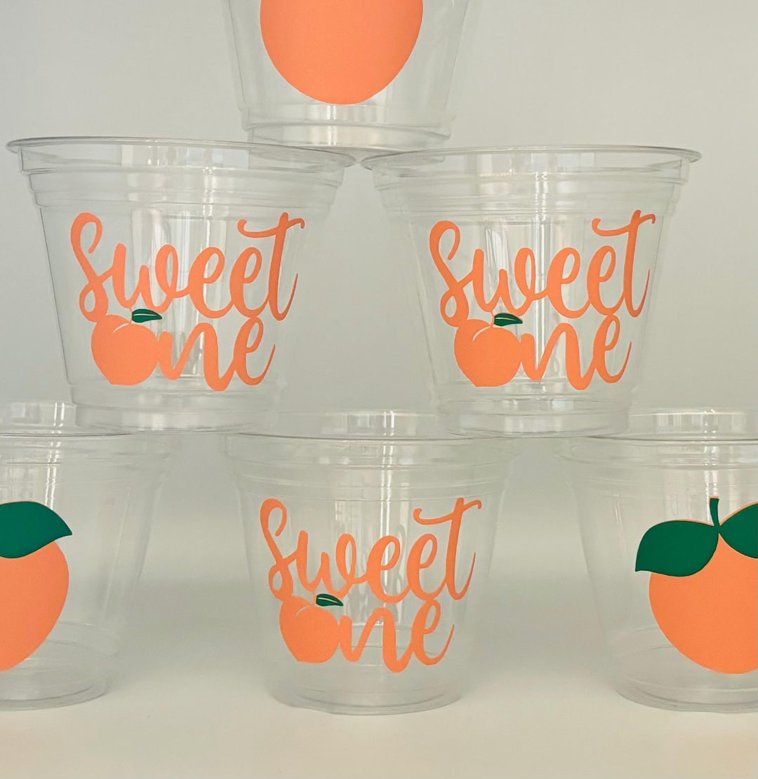 Peach Party Snack Cups, Peach Party Supplies, Sweet as a Peach Party ...
