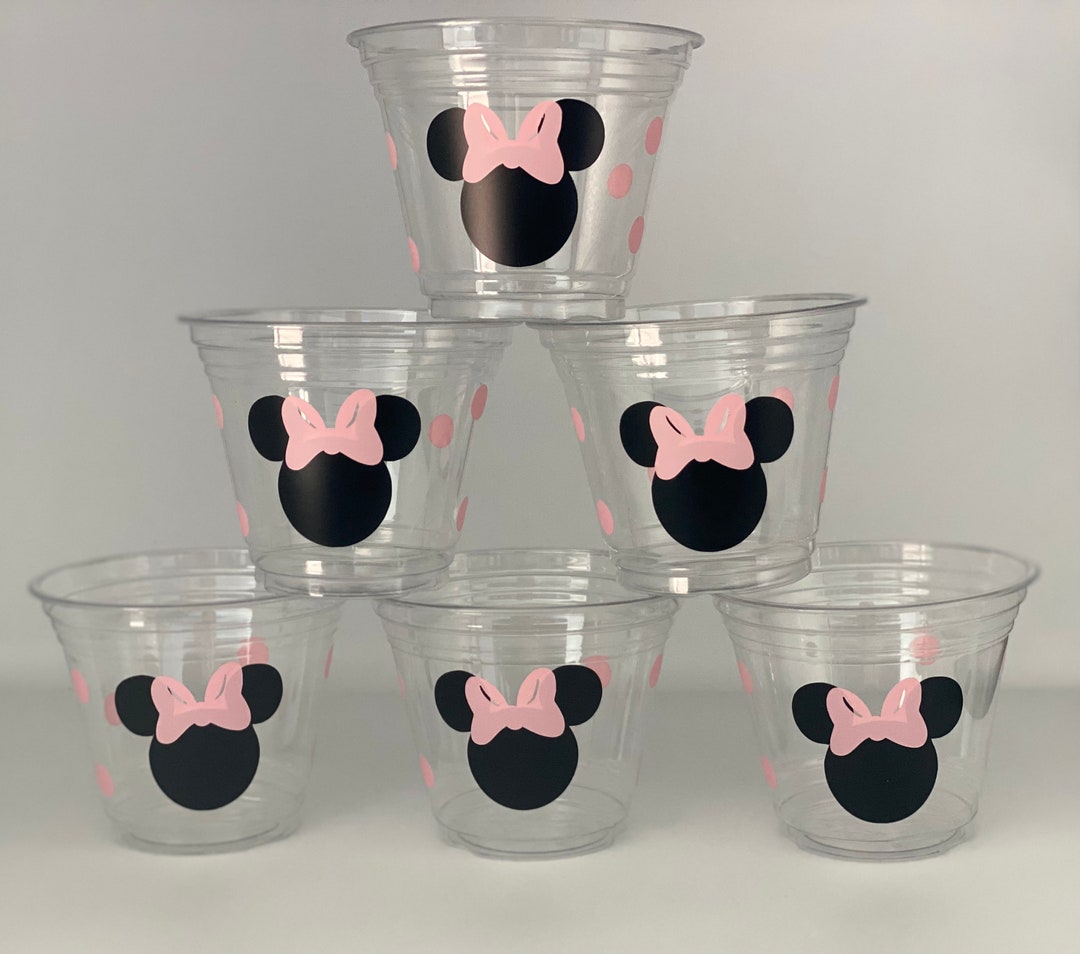 Minnie Mouse Party Cups, Pink Minnie Mouse, Pink Minnie Party Supplies ...