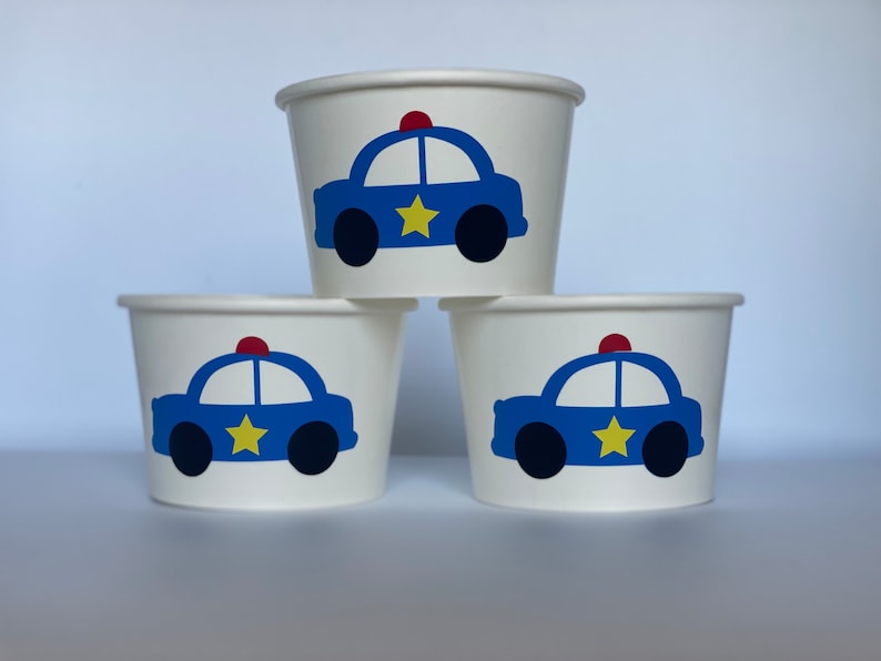 Police Party Cups Cop Party Cups Police Birthday Party Cups - Etsy