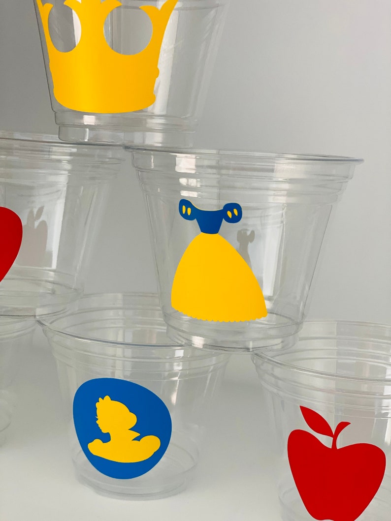 Snow White Party Snack Cups Snow White Birthday Party - Etsy