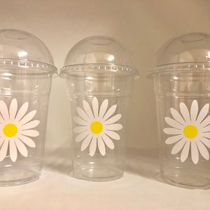 Daisy Party Cups Daisy Birthday Party Cups Flower Party - Etsy