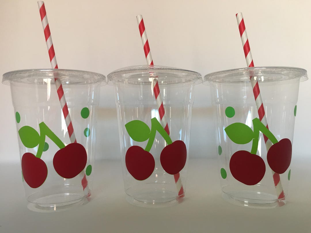 Cherry Party Cups, Cherry Birthday Cups, Cherry Baby Shower Cups ...