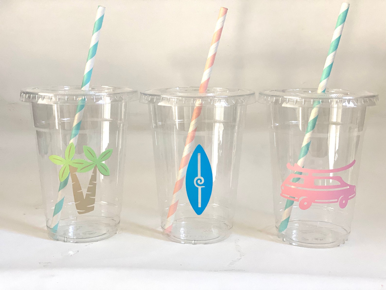 Surfing Party Cups Surfer Party Cups Surf Party Beach Party - Etsy