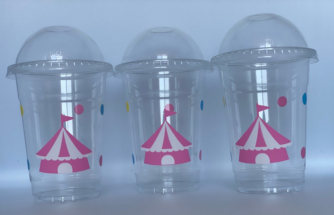 Circus Party Cups, Circus Birthday Party Cups, Carnival Party Cups ...