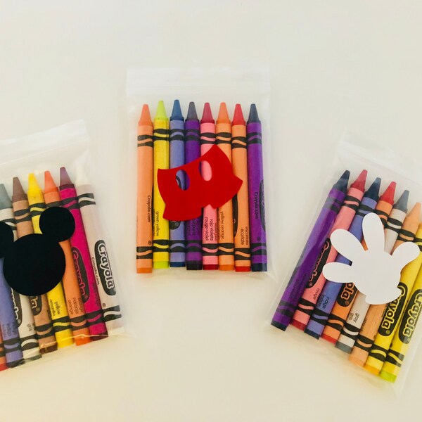 Mickey Mouse Crayons - Etsy