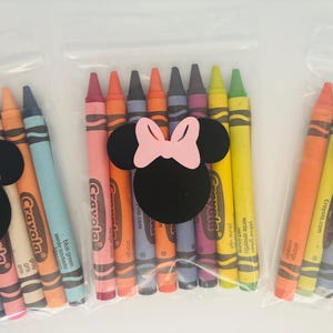 Minnie Mouse Party Favors, Minnie Mouse Crayon Set, Minnie Mouse ...