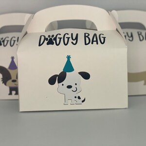 Puppy Birthday Party, Dog Party Favors, Doggy Bag, Favor Box, Puppy ...