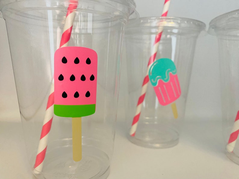 Popsicle Party Cups, Popsicle Birthday Party,popsicle Favors,popsicle ...