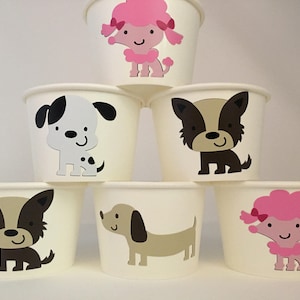 Puppy Party Snack Cups, Dog Party Snack Cups, Puppy Birthday Party Cups ...
