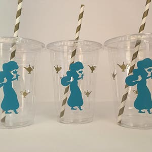 Aladdin Party Cups, Jasmine Party Cups, Arabian Nights Jasmine Birthday ...
