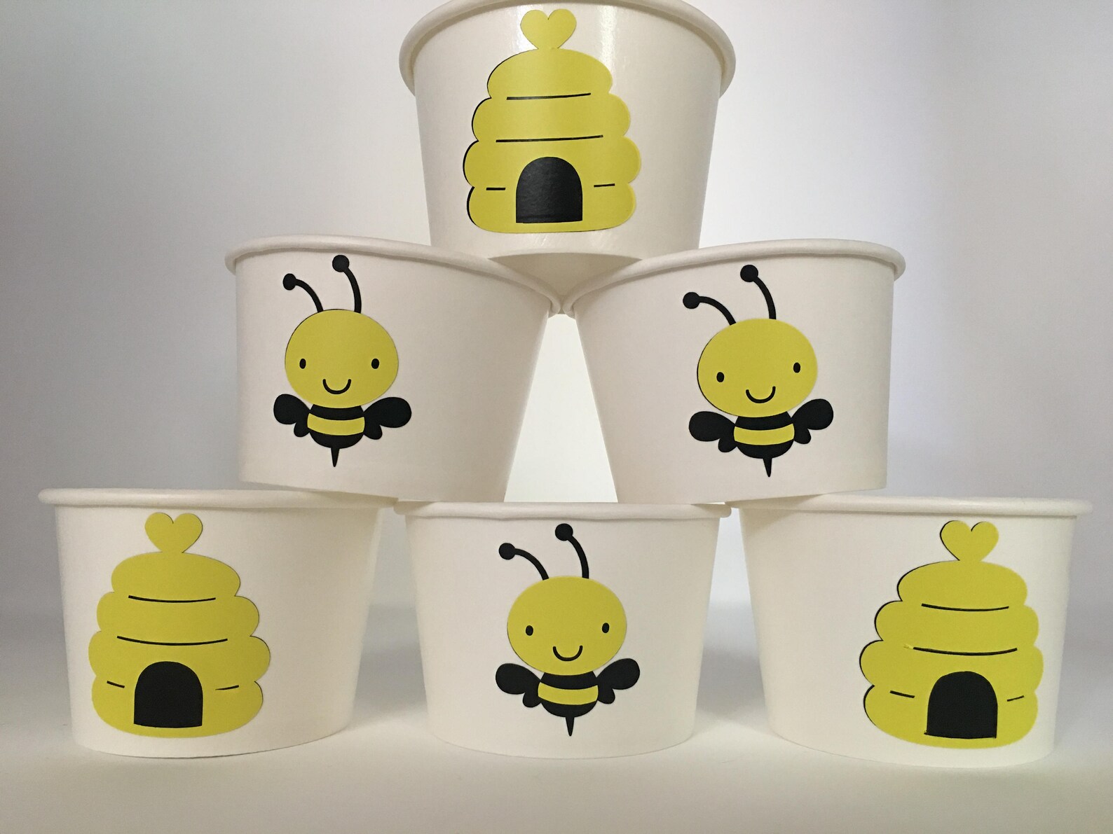 Bee Party Snack Cups Bee Birthday Snack Cups Bumbleebee | Etsy